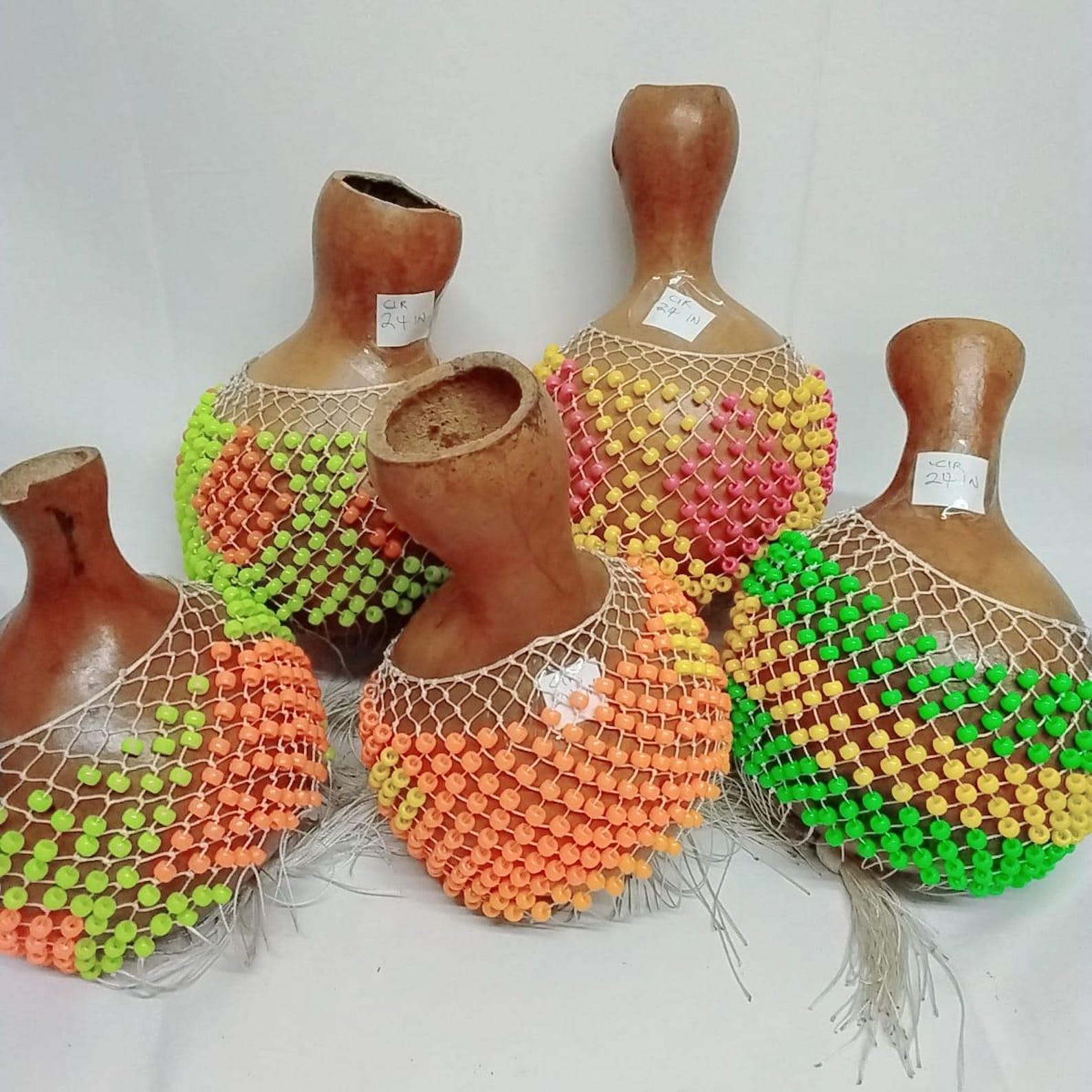 Shekere/african Organic Gourd Shaker/closed Beaded African Shaker - Etsy