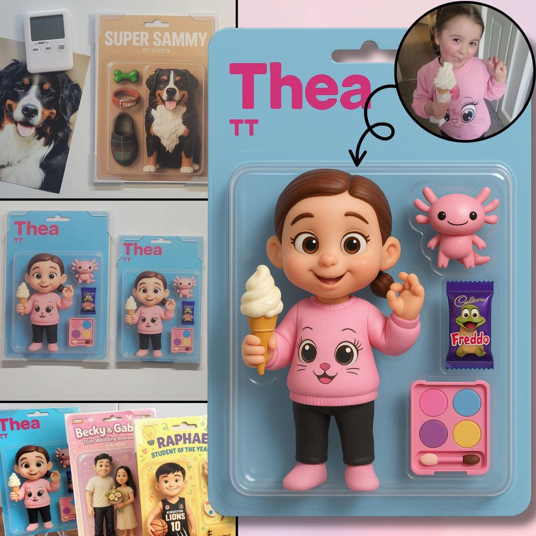 Custom Action Figure - Hand Made Magnetic Frames, Personalised Action ...