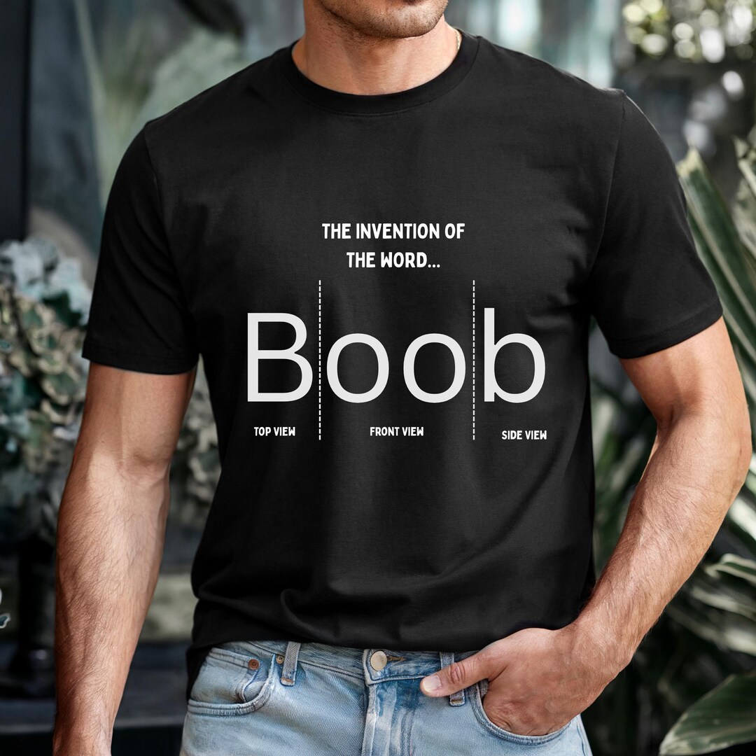 Comedy Boob Meme T-shirt, Boob Jumper, Funny Gift for Her, the ...