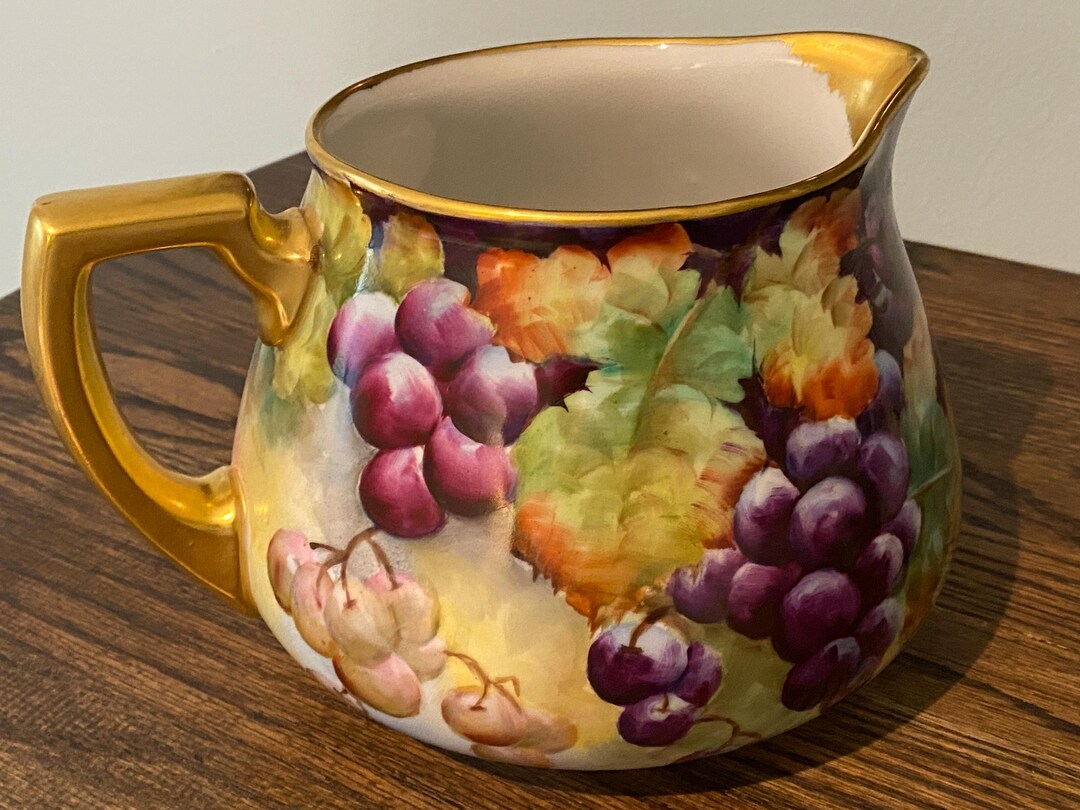 Vintage Limoges France Lemonade/cider Pitcher - Etsy