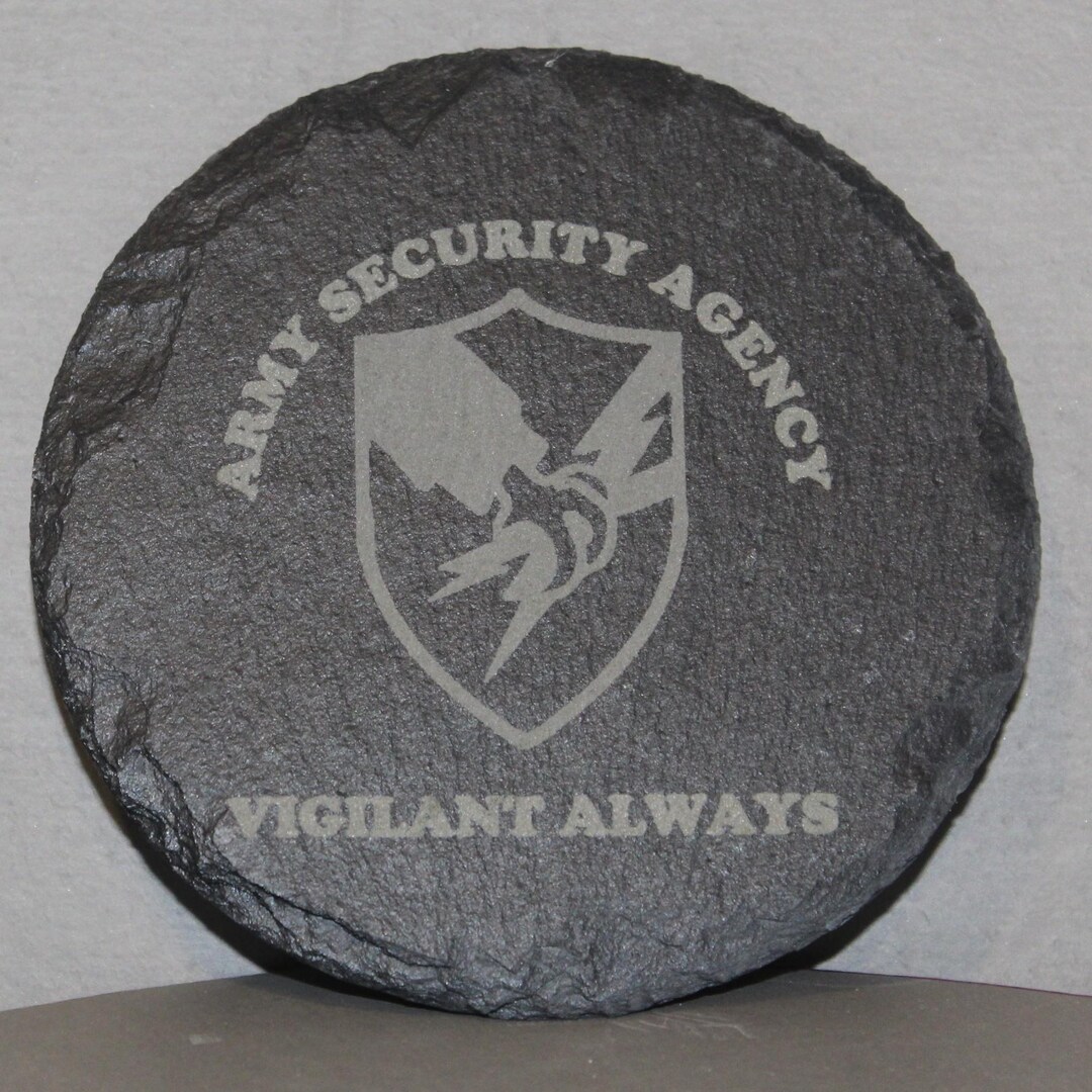 Army Security Agency Slate Coaster - Etsy