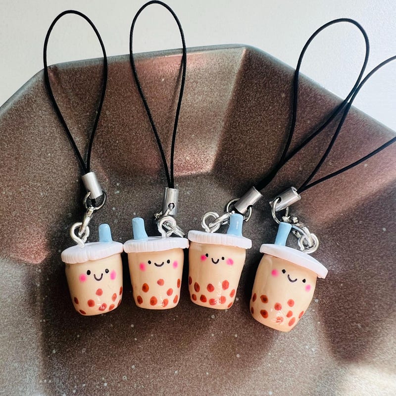 Boba Tea Keychain - Etsy