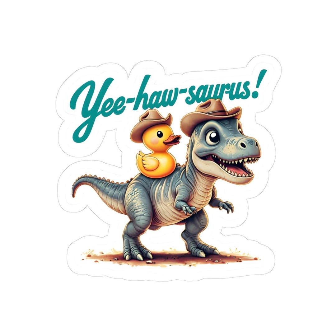 Cowboy Rubber Ducky Stickers, T-rex, Cowboy Hat, Cowboy Decor, Western ...