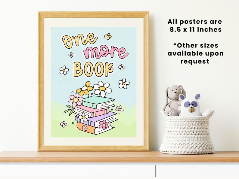 Easter Themed Reading Classroom Posters | Editable in Canva - Etsy