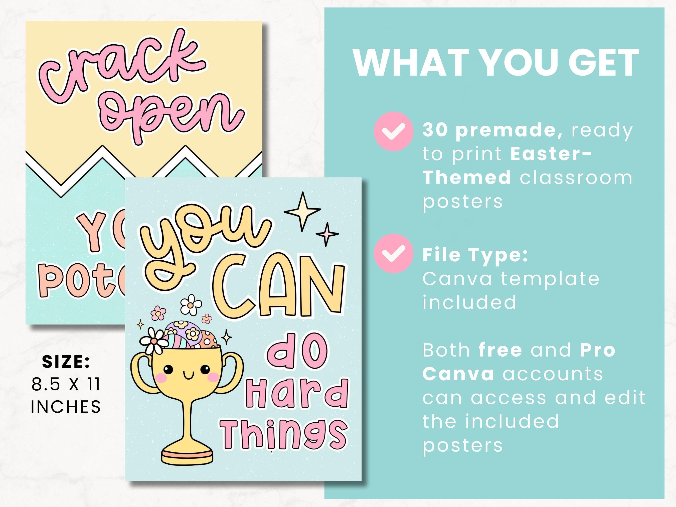 Easter-themed Classroom Posters - Etsy