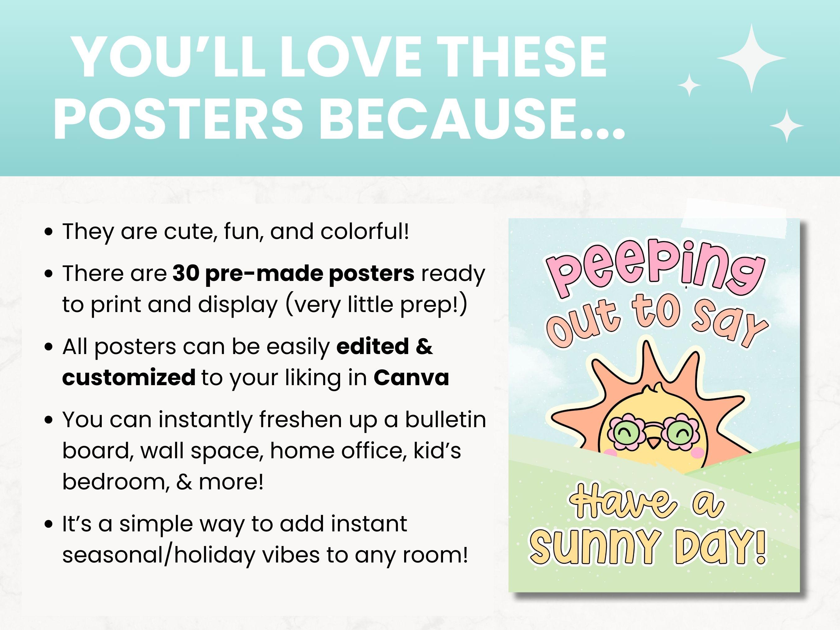 Easter-themed Classroom Posters - Etsy