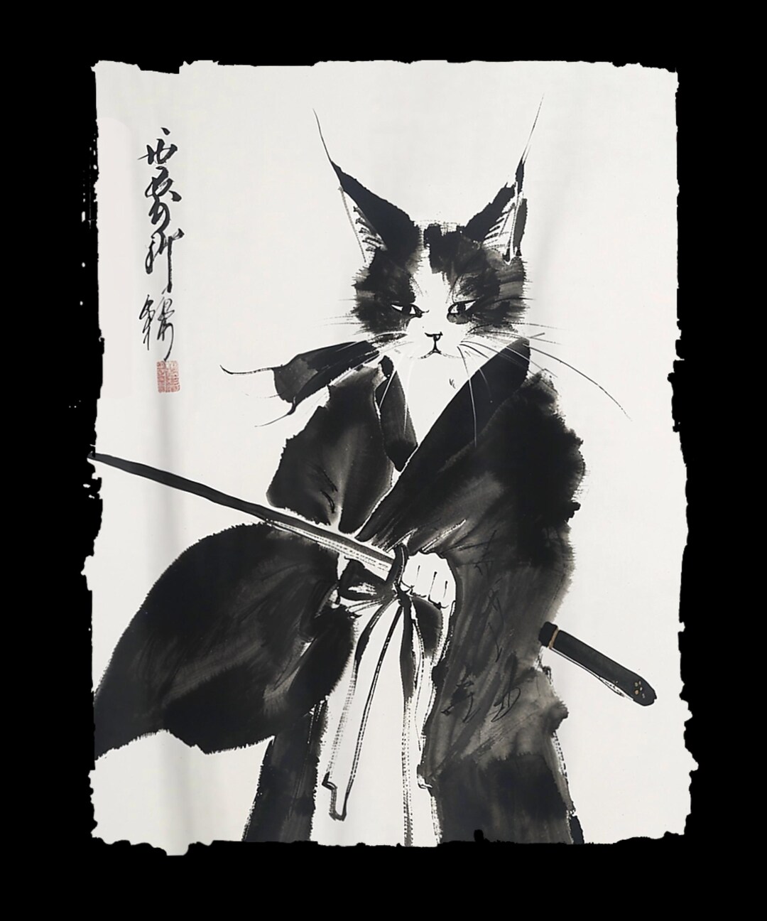 Samurai Cat PNG, Samurai Png Cat Png, Japanese Png, Samurai Clipart ...