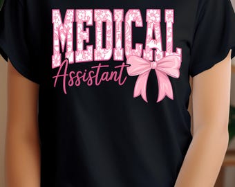 Digital Png File Medical Assistant Floral Toile Pink Water Color ...