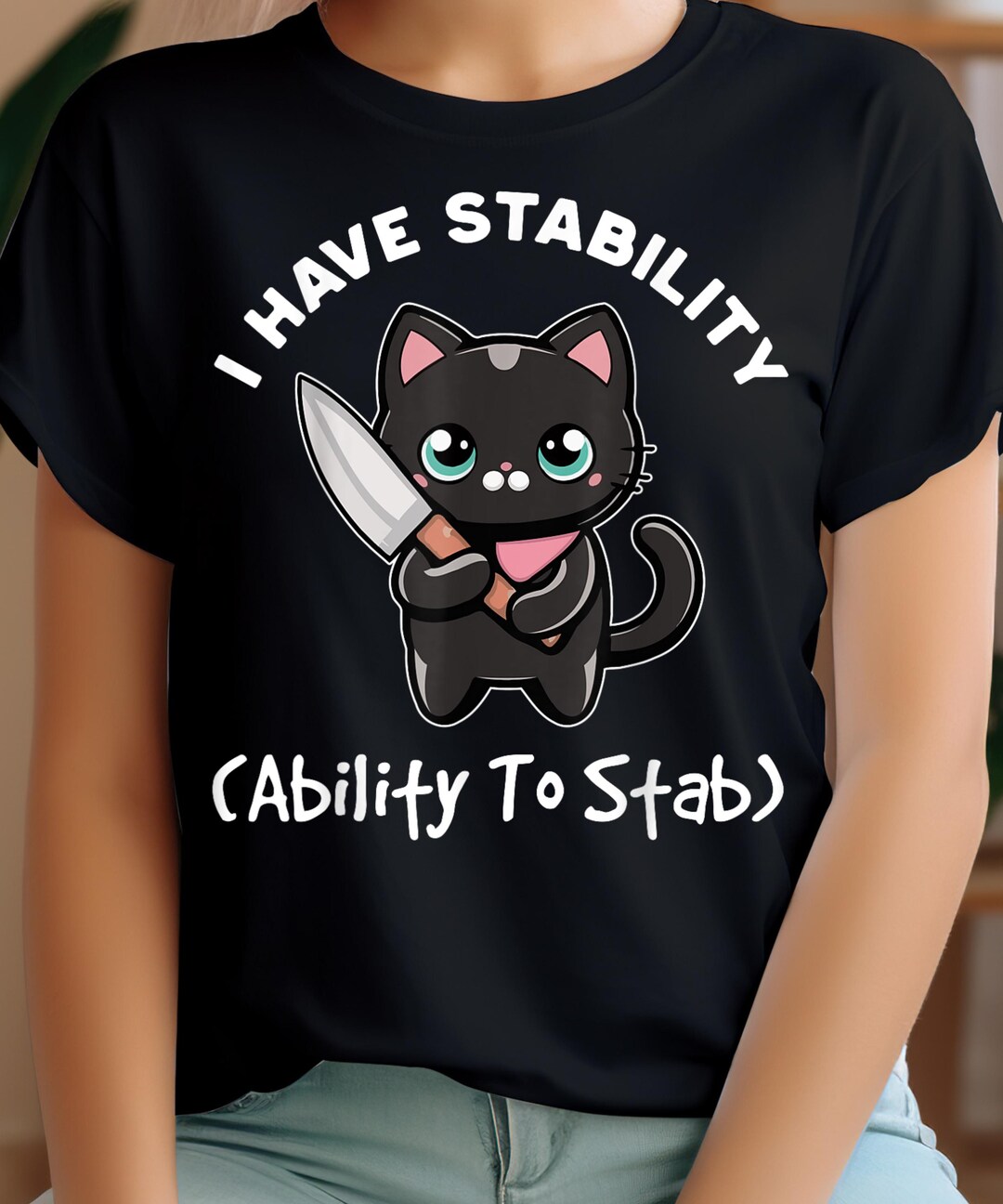 I Have Stability Ability to Stab Svg Trending Svg Funny Cat Holding ...