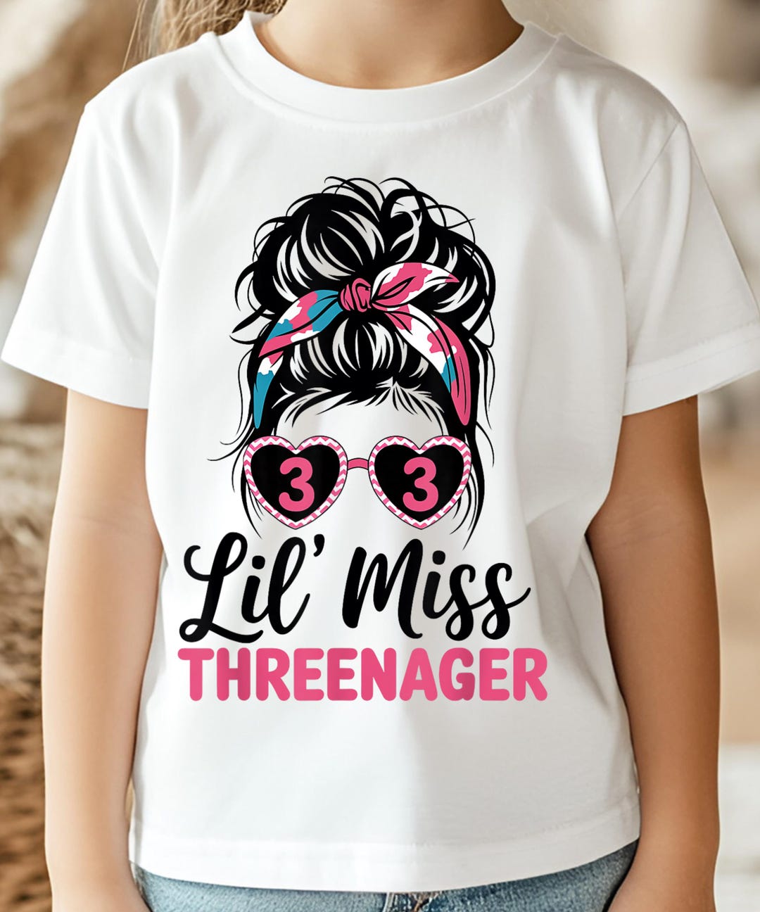 Little Miss Threenager SVG - 3rd Princess Birthday Girl - Digital ...