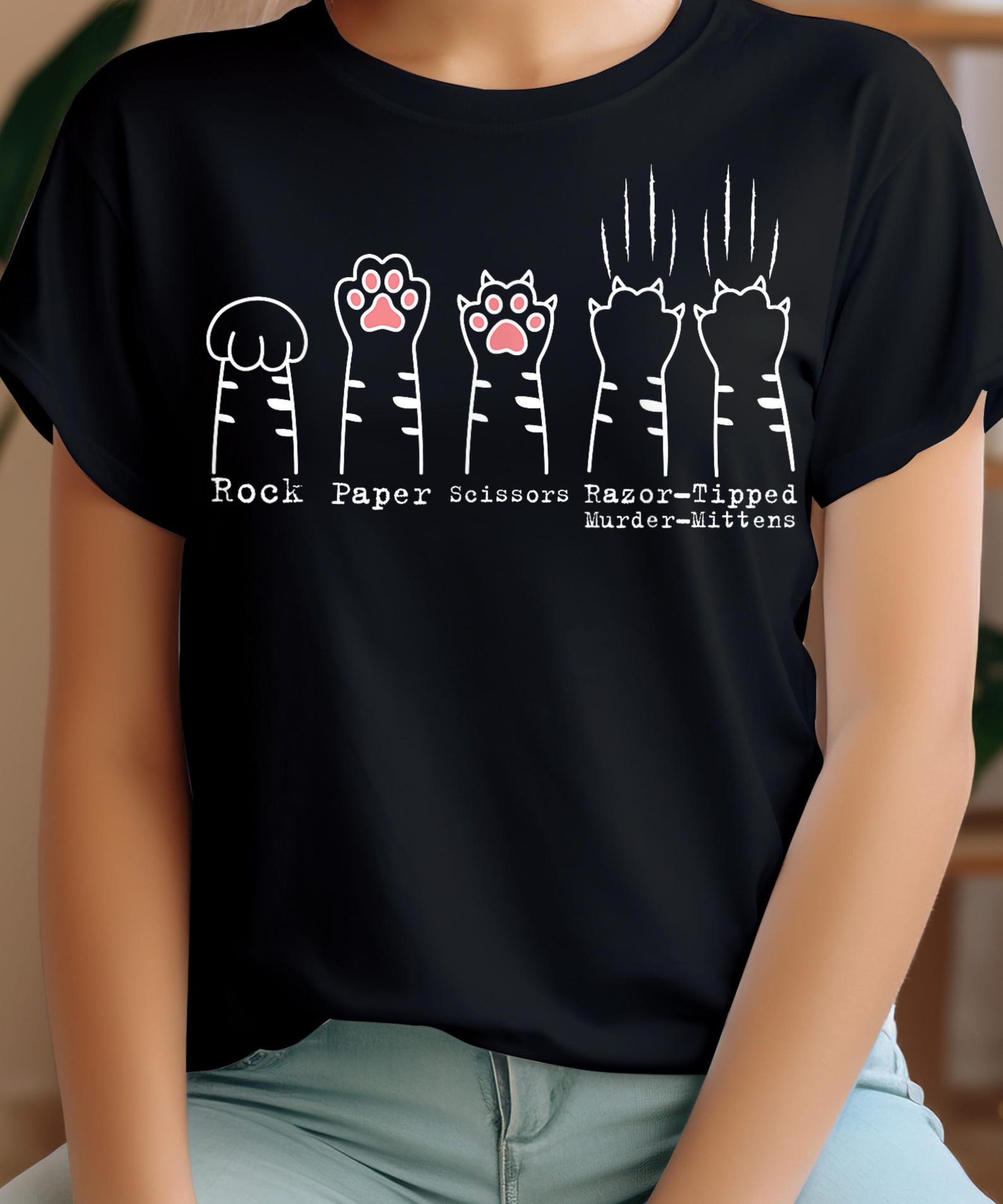 Rock Paper Scissors Png Svg, Razor Tipped Murder Mittens, Cat Paw Svg ...