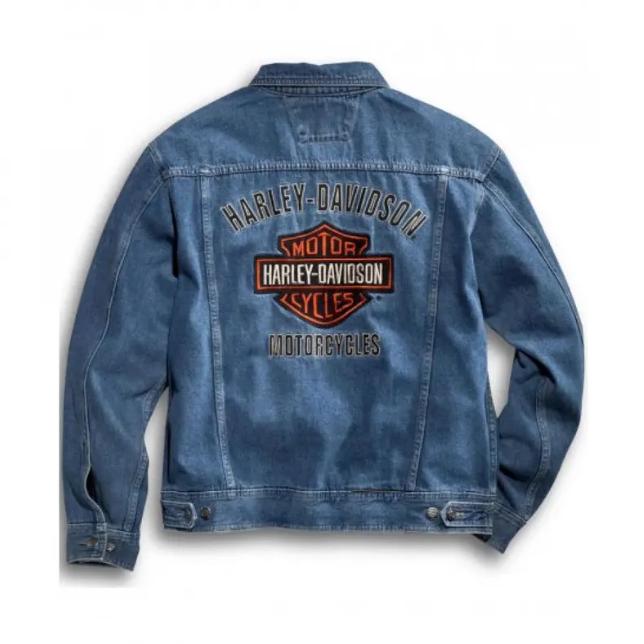 Vintage Harley Denim Riding Jacket Harley Blue Davidson Motorcycle ...