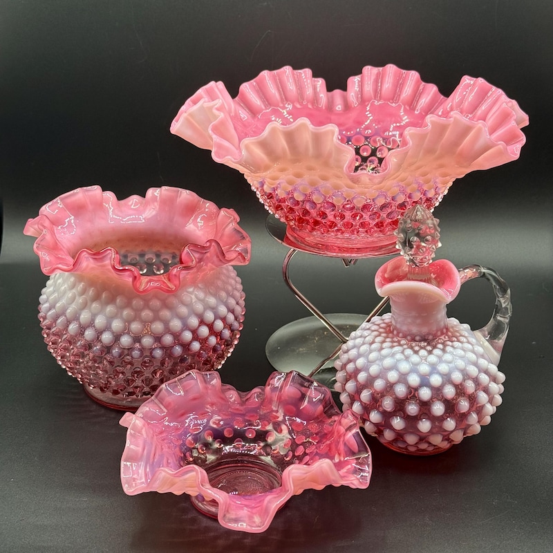 Fenton Ruffled Plates - Etsy