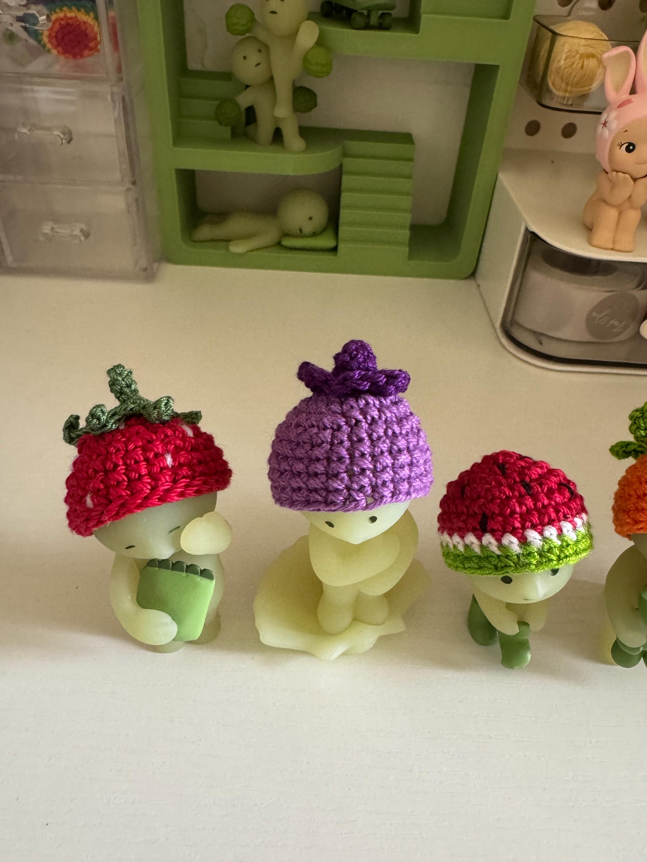 Smiski Crochet Hat Fruit - Etsy