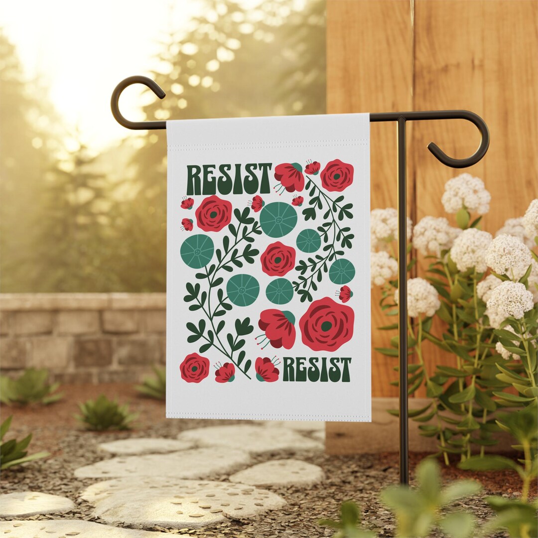 Resist Yard Flag, FDT Anti Trump Garden Flag, Resistance Yard Flag ...