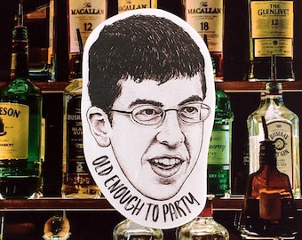 Superbad Seth Vinyl Laptop Sticker Phone Decal | Etsy