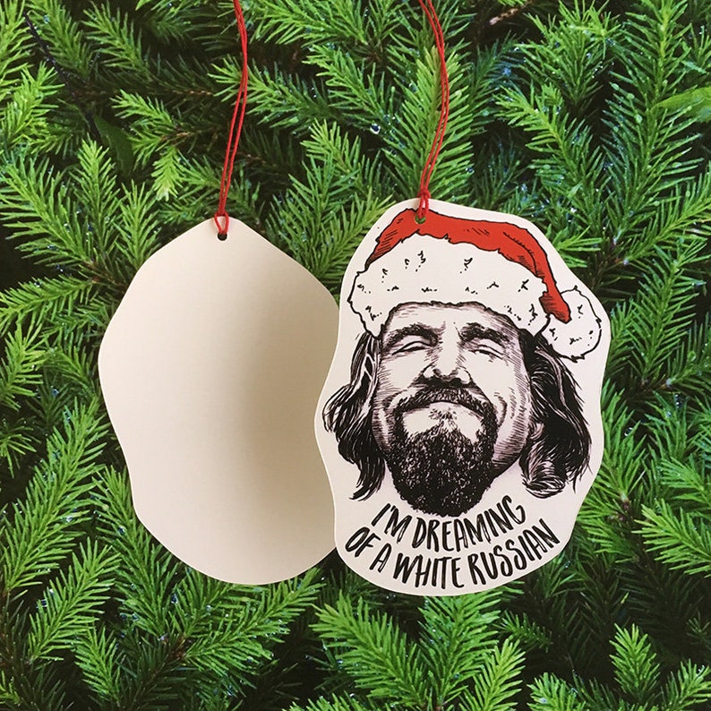 The Big Lebowski Paper Christmas Tree Ornament Set of 3 - Etsy