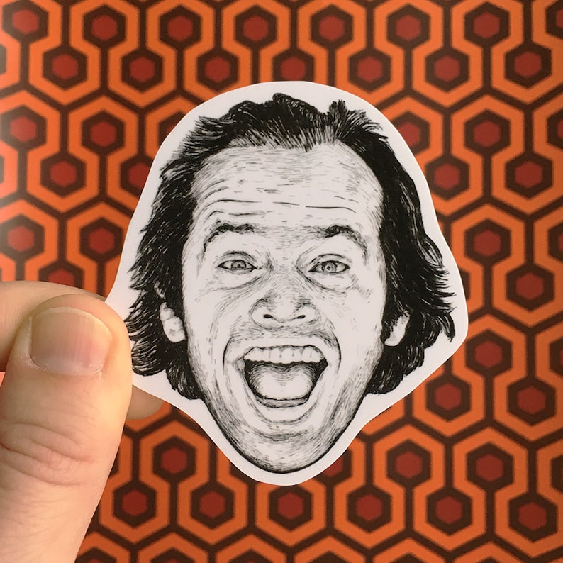The Shining Jack Torrance Vinyl Laptop Sticker | Phone Decal - Etsy