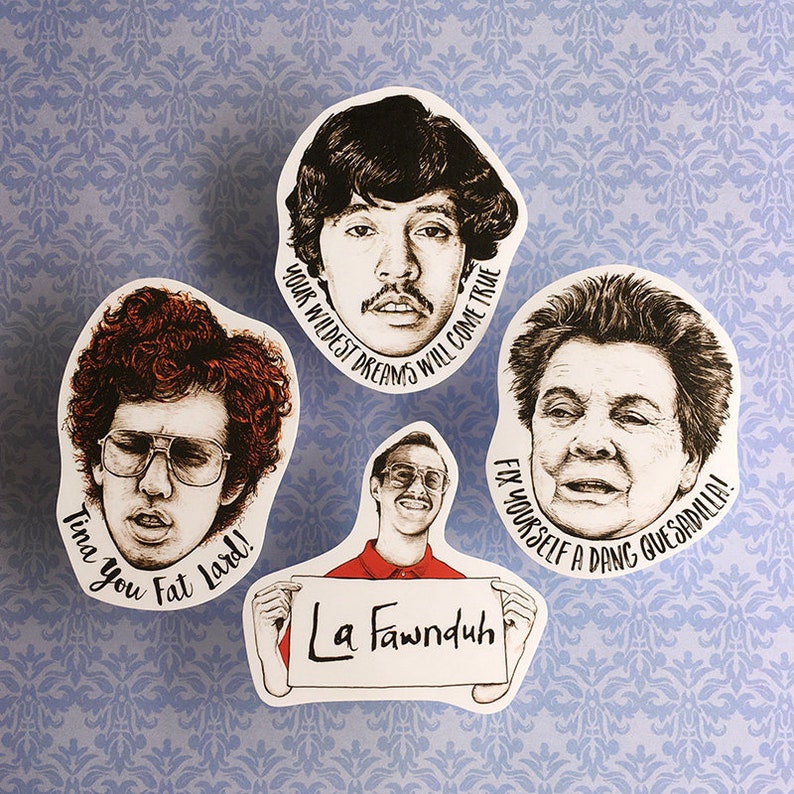 Napoleon Dynamite Vinyl Laptop Sticker Phone Decal Set - Etsy