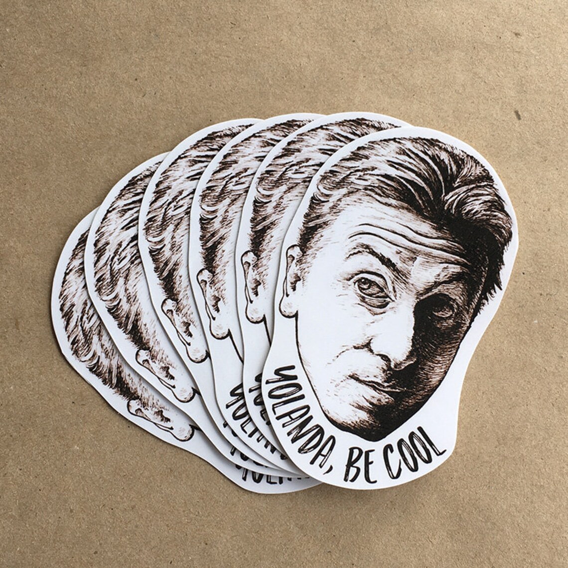 Pulp Fiction's "yolanda, Be Cool" Vinyl Laptop Sticker | Phone Decal - Etsy