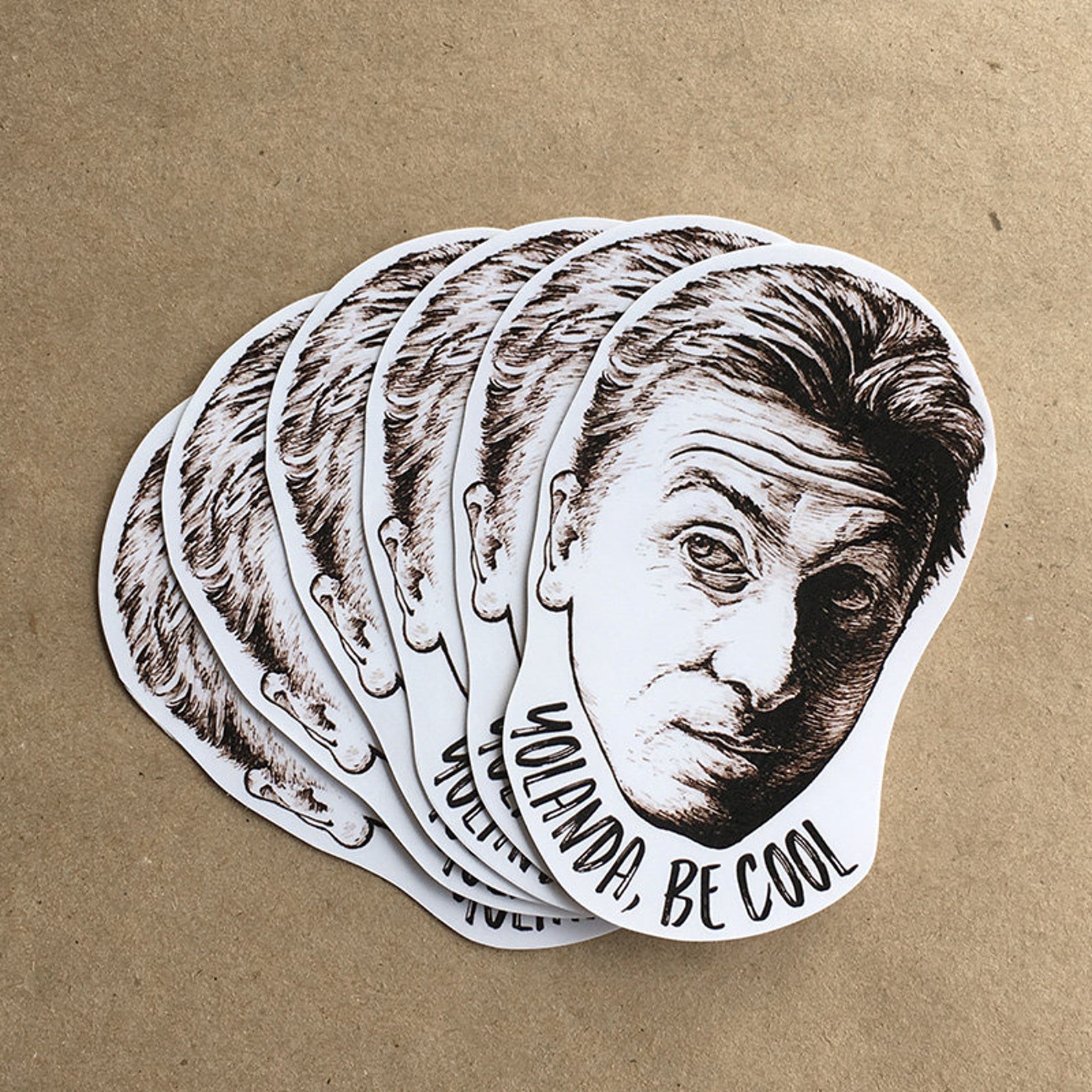 Pulp Fiction's "yolanda, Be Cool" Vinyl Laptop Sticker | Phone Decal - Etsy