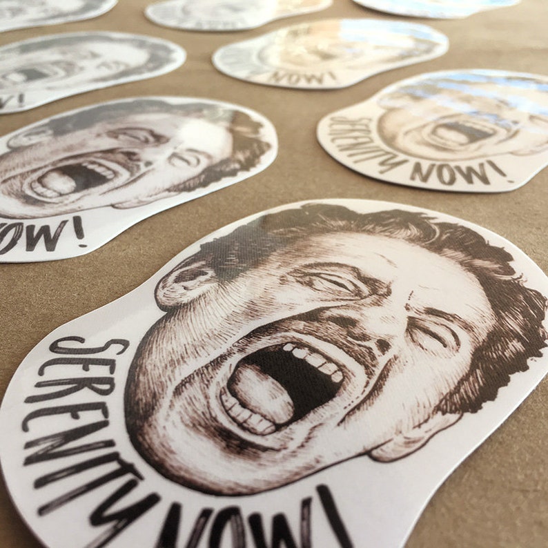 Serenity Now Seinfeld Vinyl Laptop Sticker | Phone Decal - Etsy