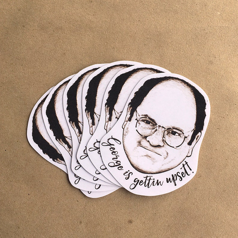 George is Gettin Upset Seinfeld Vinyl Laptop Sticker Phone - Etsy