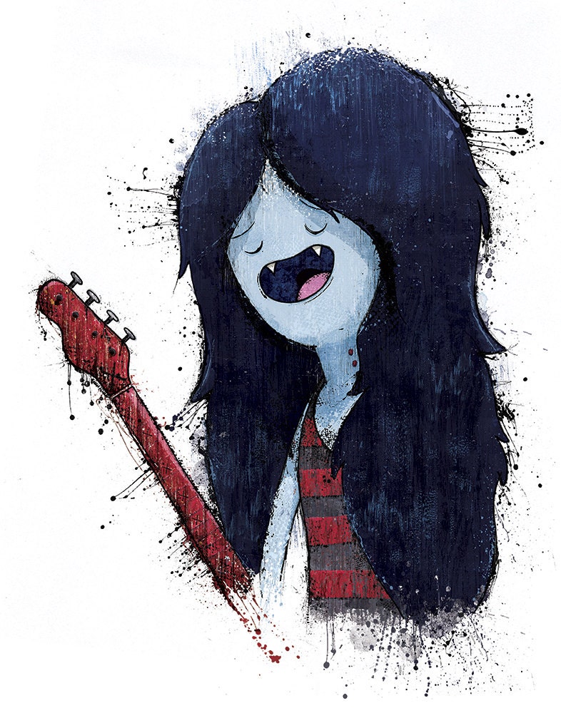 Adventure Time's "up All Night" - 12x18 Signed and Dated Art Print ...