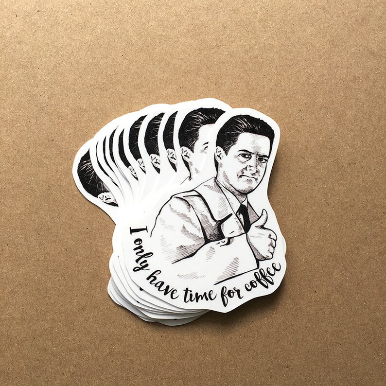 Agent Cooper Twin Peaks Vinyl Laptop Sticker Phone Decal - Etsy