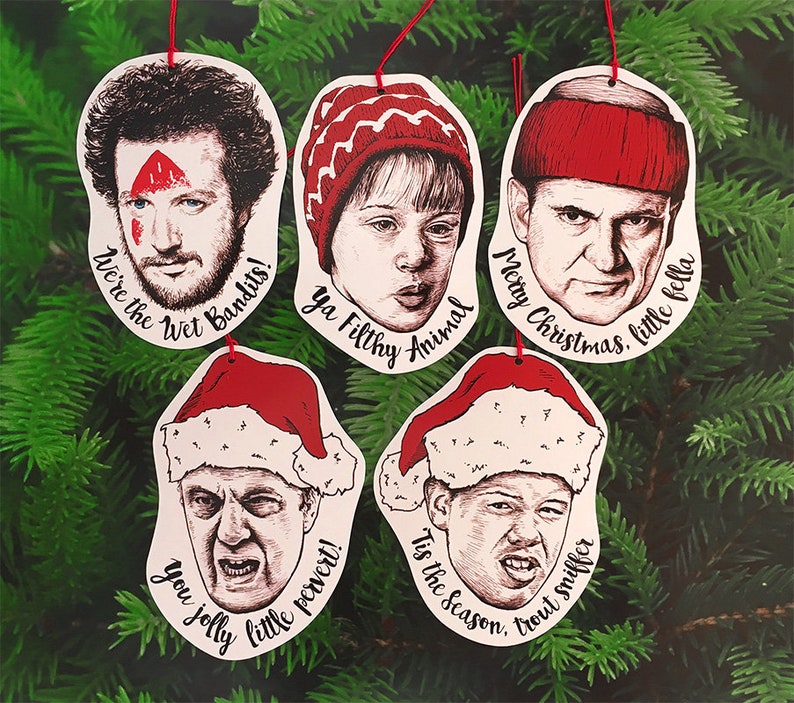 Home Alone Paper Christmas Tree Ornament Set of 5 - Etsy