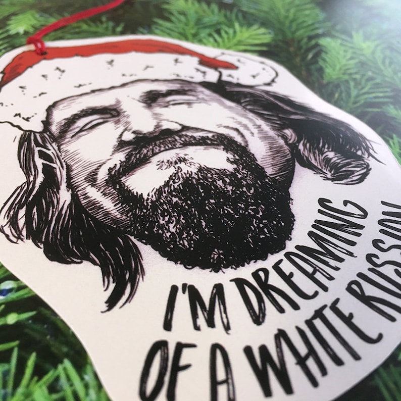 The Big Lebowski Paper Christmas Tree Ornament Set of 3 - Etsy