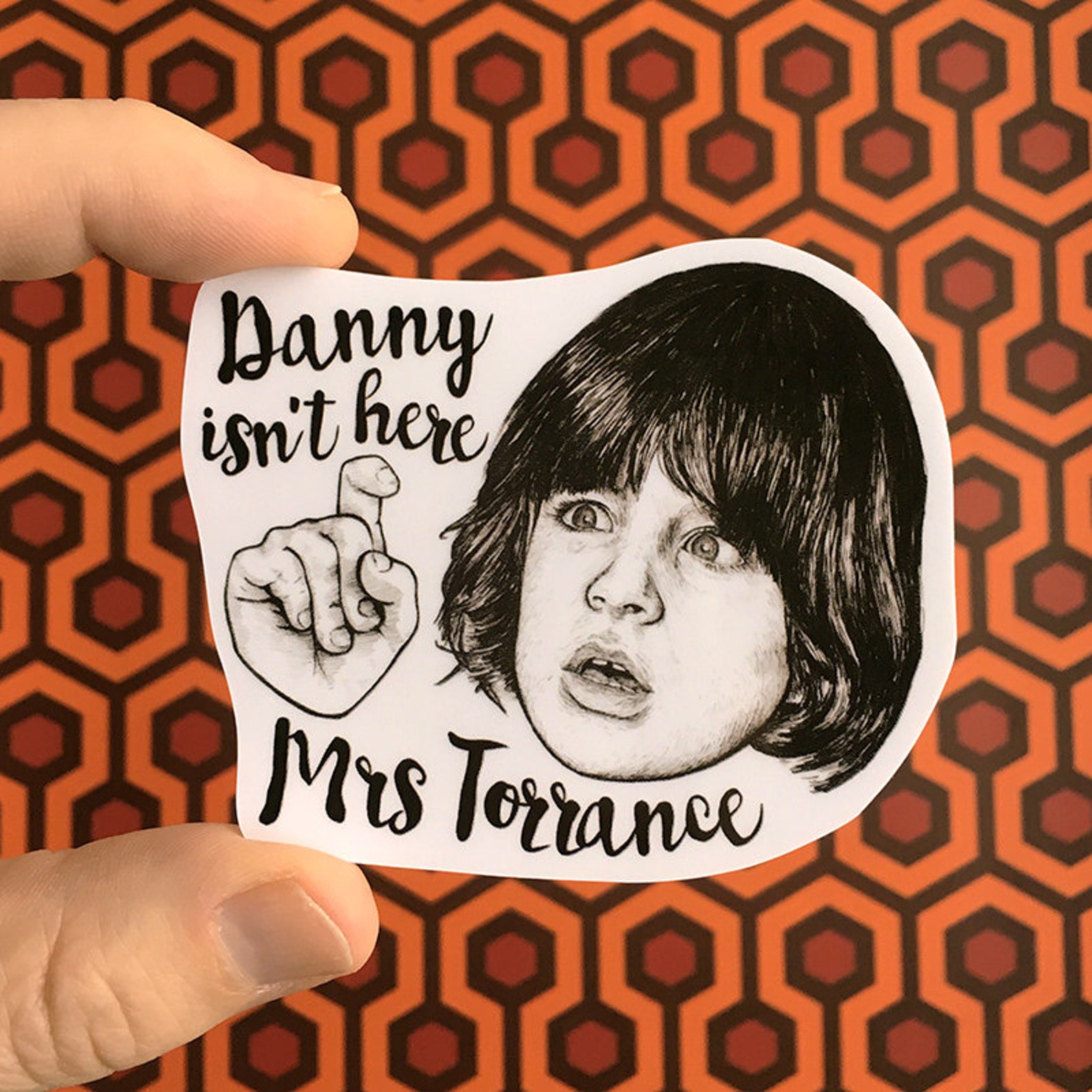The Shining Danny Torrance Vinyl Laptop Sticker | Phone Decal - Etsy