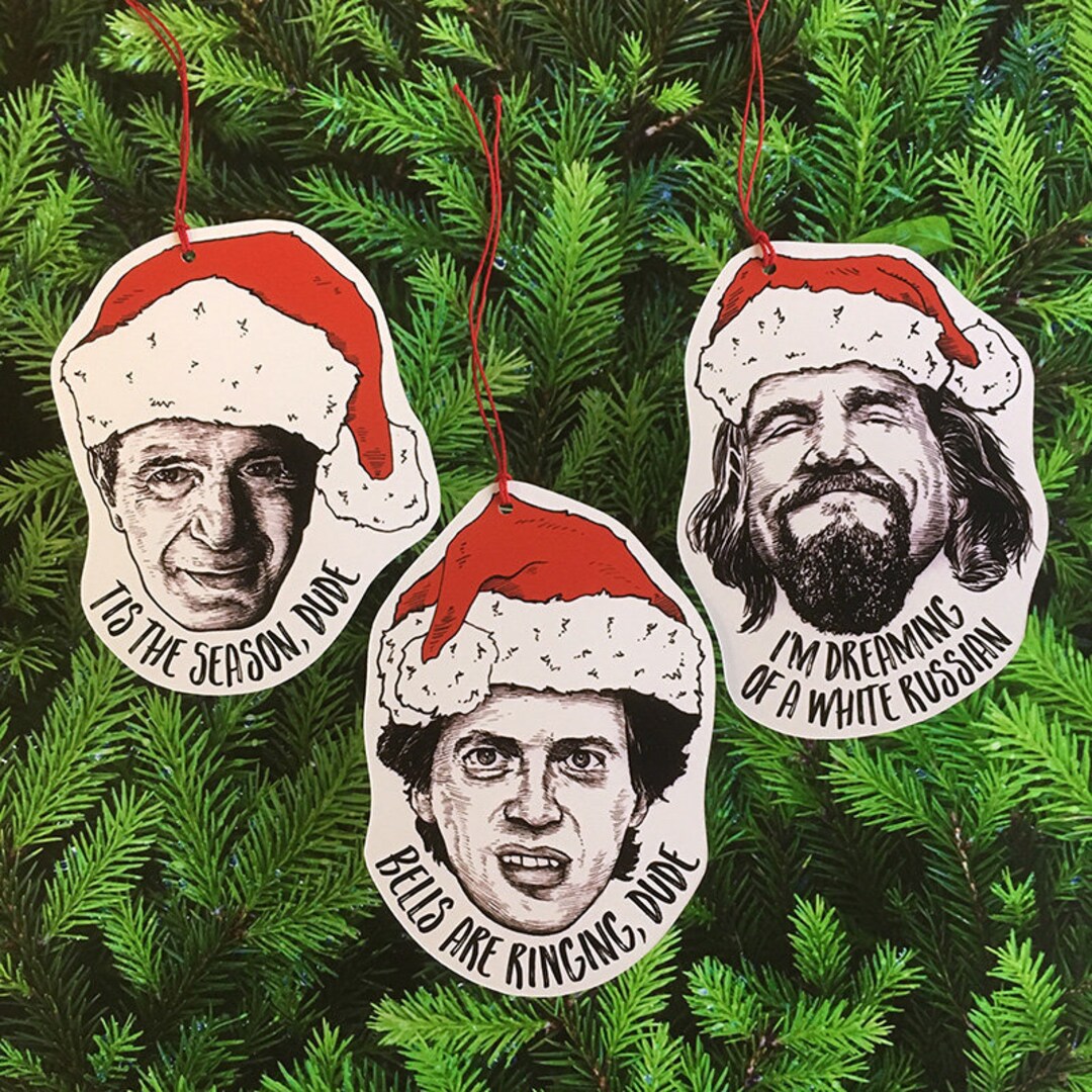 The Big Lebowski Paper Christmas Tree Ornament Set of 3 - Etsy