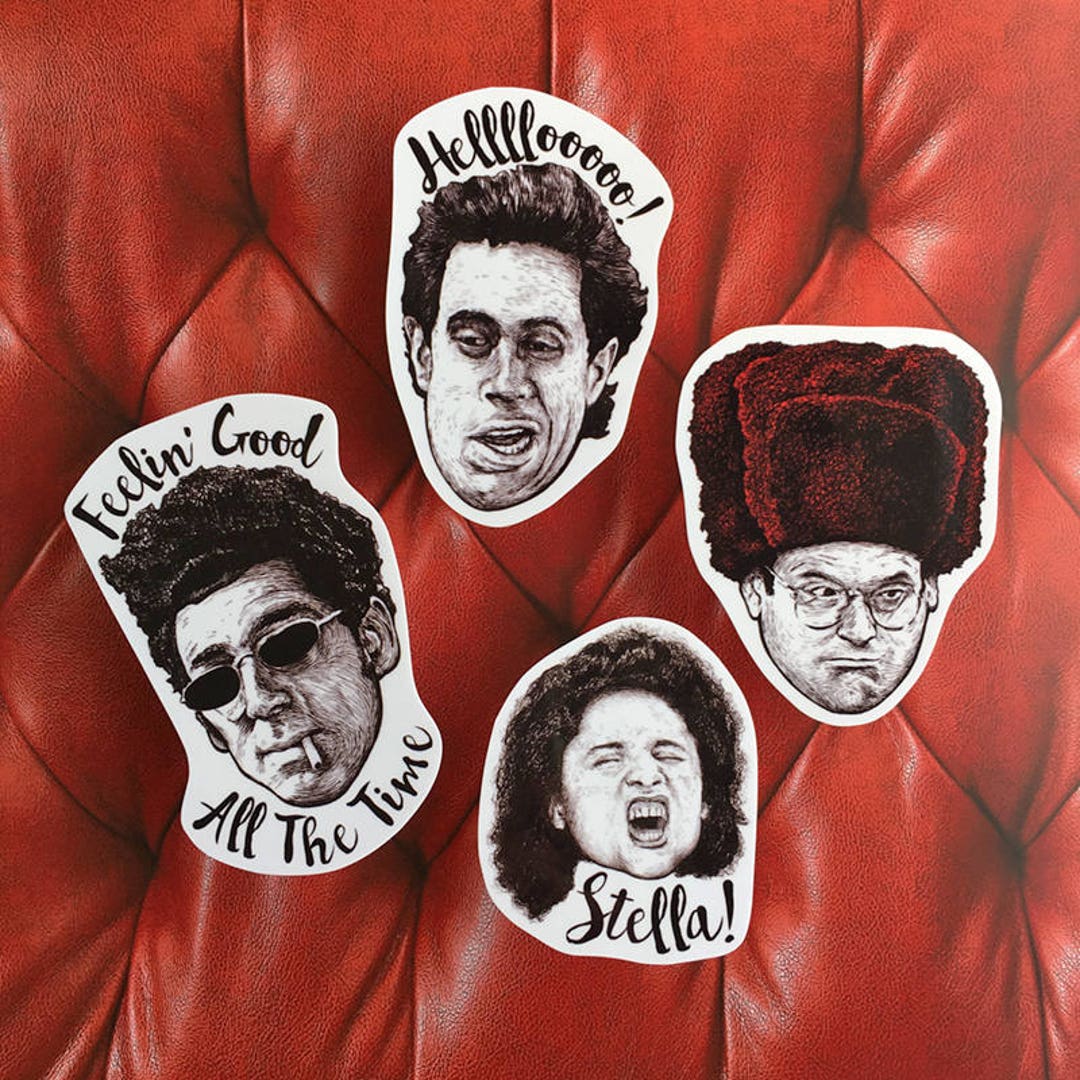 Seinfeld Vinyl Laptop Sticker | Phone Decal Set - Etsy