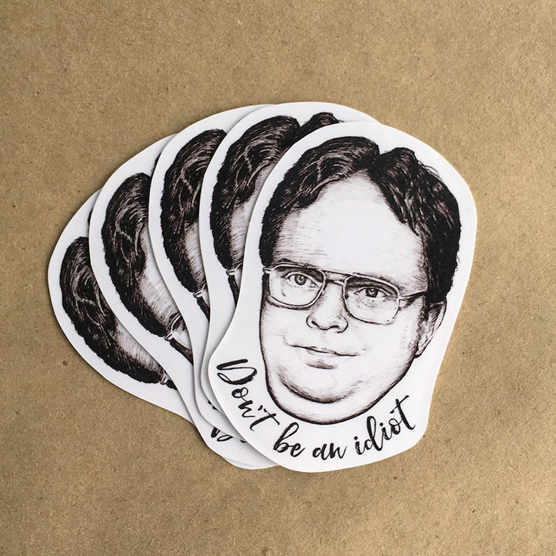 Dwight Schrute Vinyl Laptop Sticker Phone Decal - Etsy
