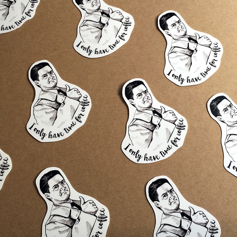Agent Cooper Twin Peaks Vinyl Laptop Sticker | Phone Decal - Etsy