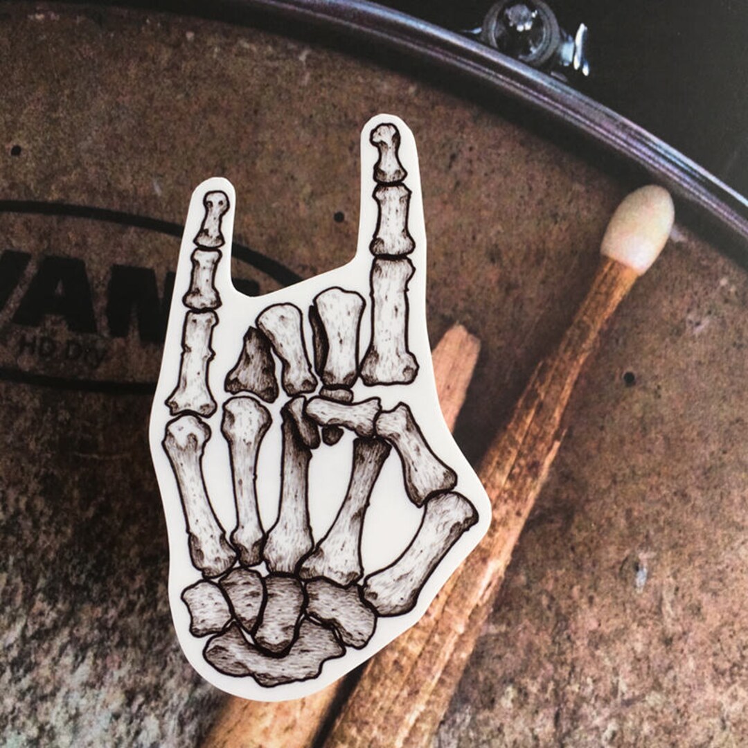 Bones Vinyl Laptop Sticker | Phone Decal - Etsy