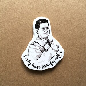 Agent Cooper Twin Peaks Vinyl Laptop Sticker | Phone Decal - Etsy