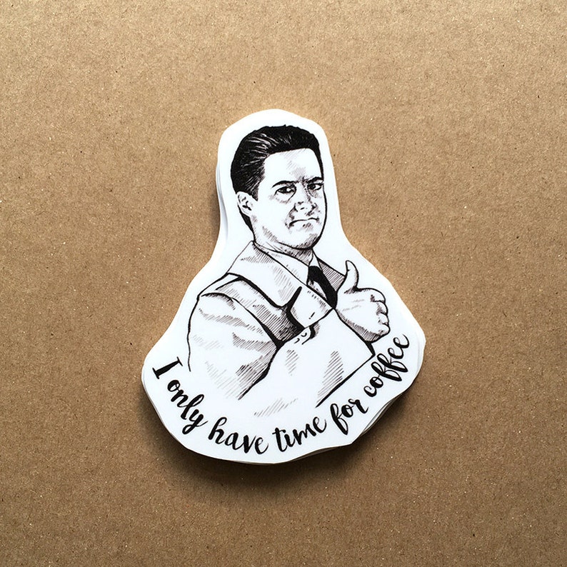 Agent Cooper Twin Peaks Vinyl Laptop Sticker Phone Decal - Etsy