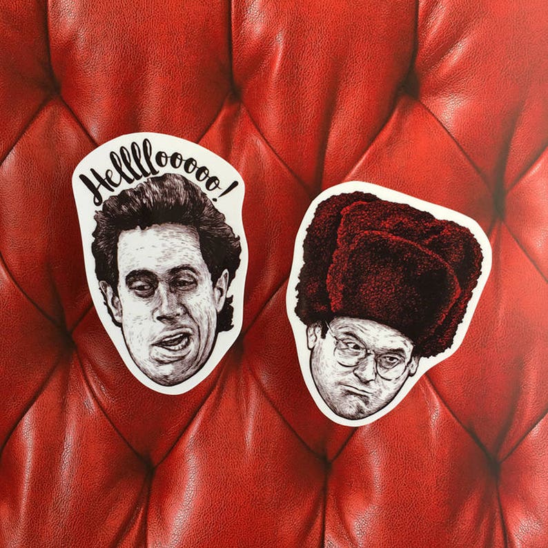 Seinfeld Vinyl Laptop Sticker Phone Decal Set | Etsy