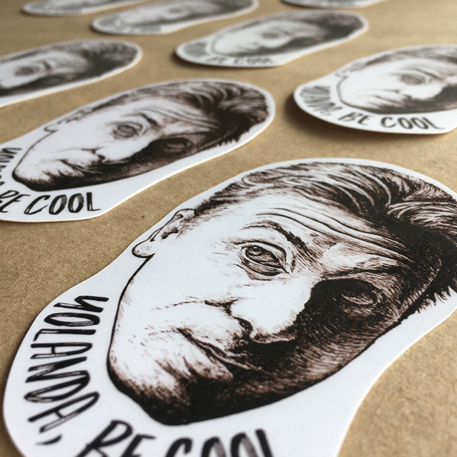 Pulp Fiction's "yolanda, Be Cool" Vinyl Laptop Sticker | Phone Decal - Etsy