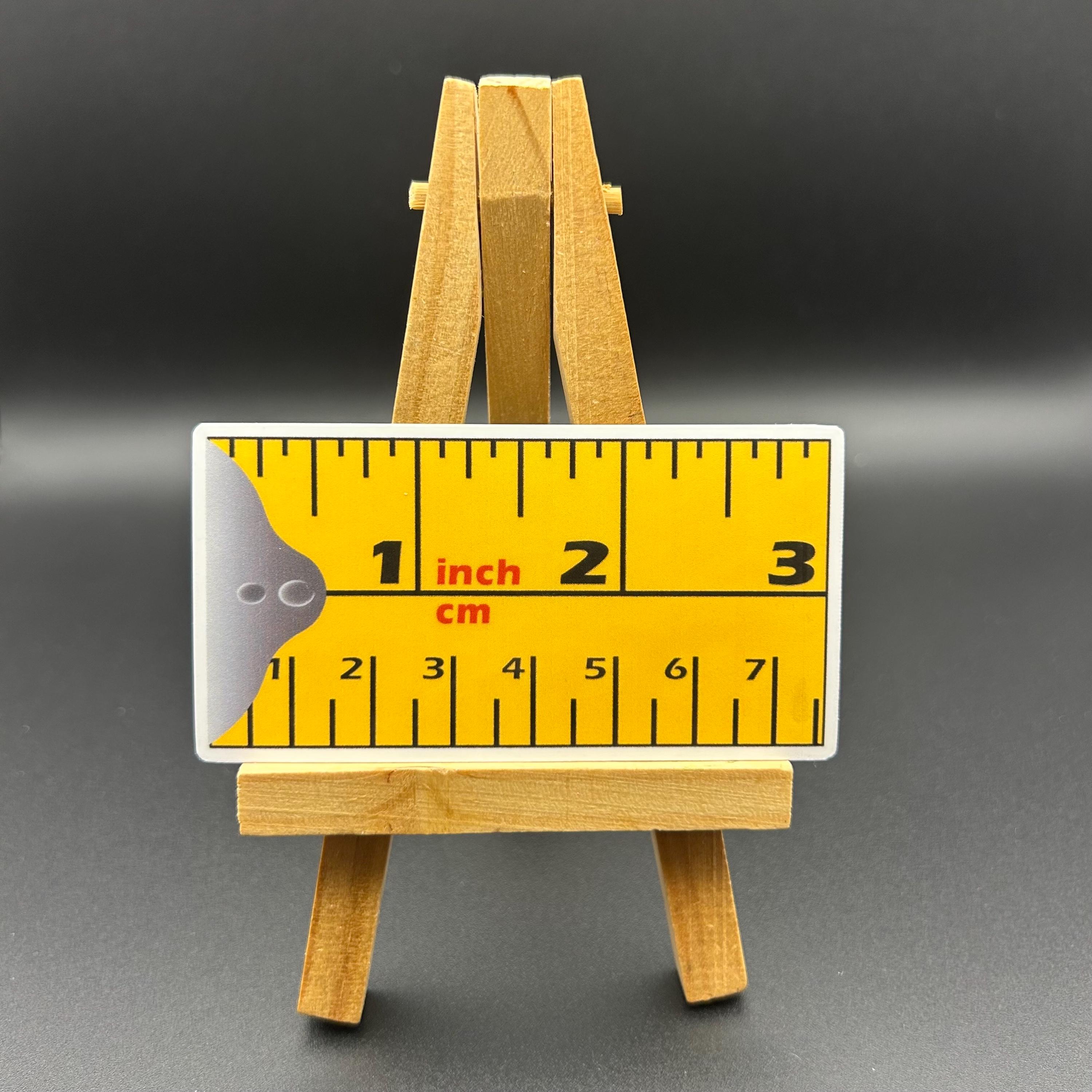 Miniature Ruler Vinyl Sticker, to Scale | for Notebooks, Cars ...