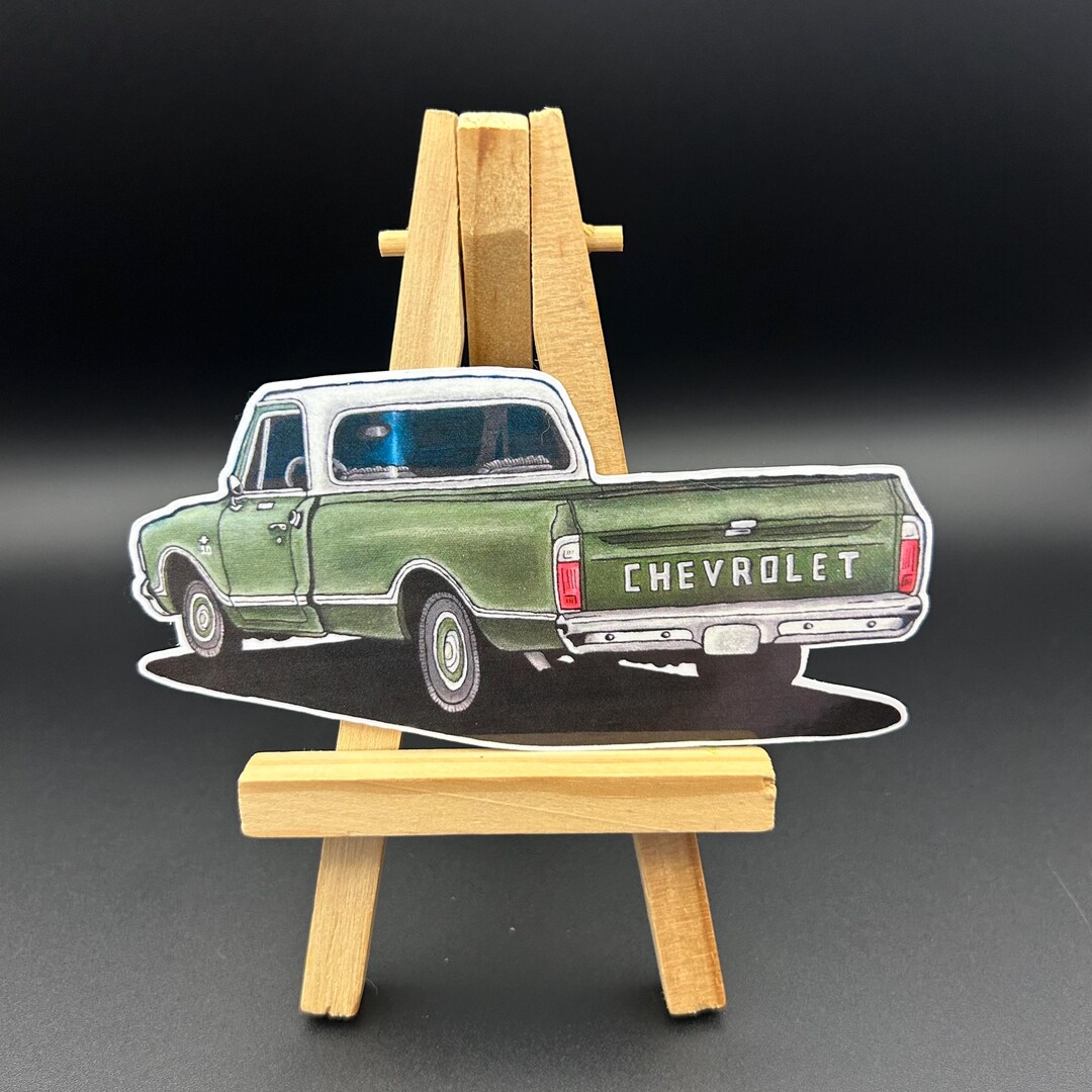 Vintage Chevrolet Truck Vinyl Sticker | for Notebooks, Cars ...