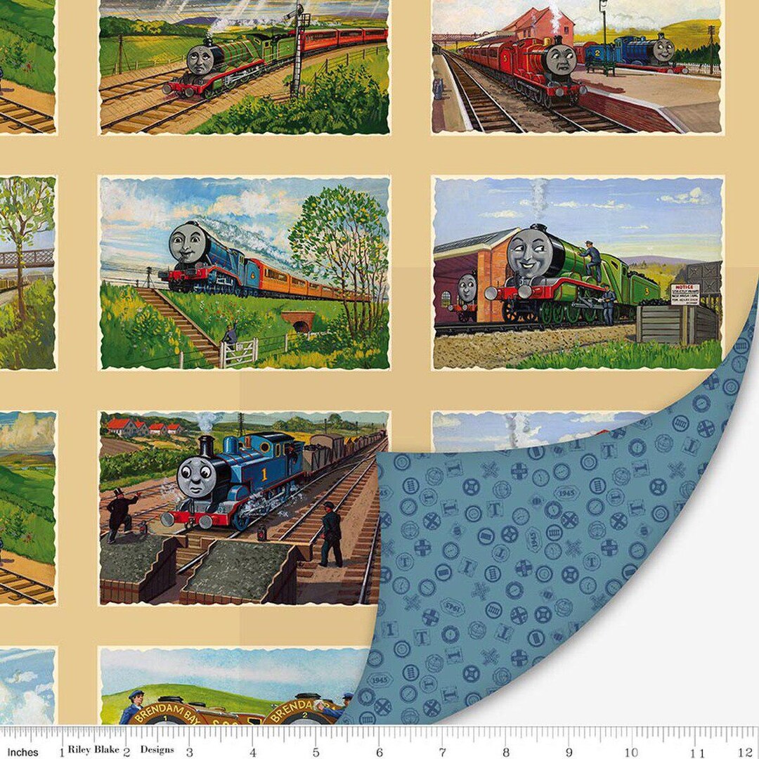 Double Lush Velvet Thomas & Friends™ 80th Anniversary - Riley Blake ...