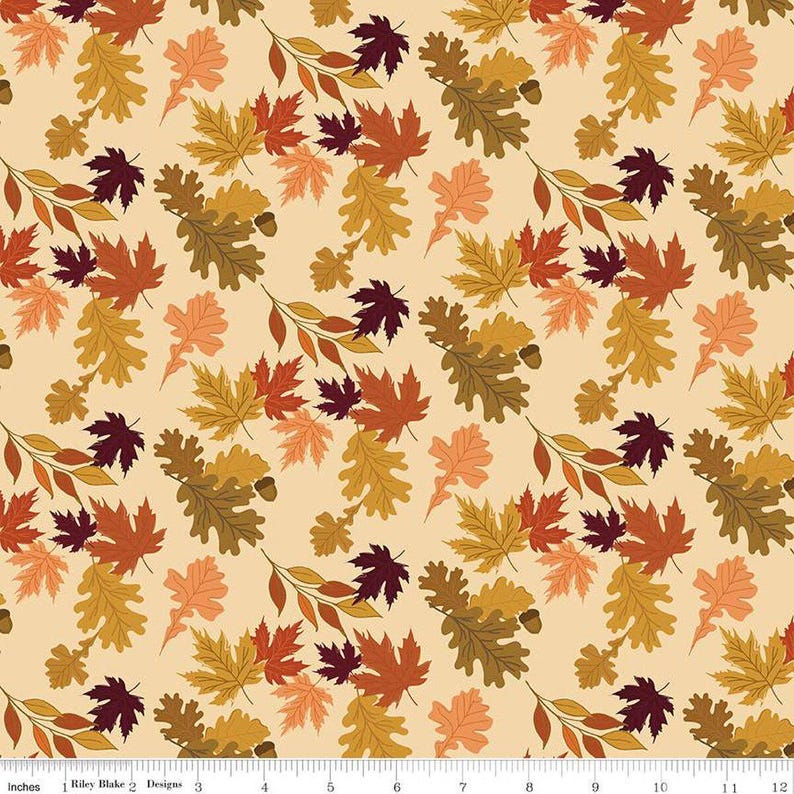 The Awe of Autumn Leaves Latte - C16191-LATTE - Riley Blake Designs ...
