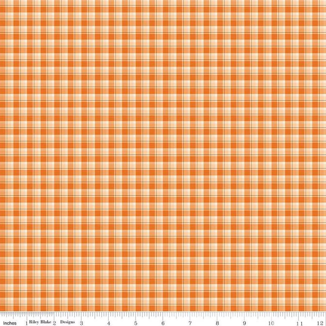 The Awe of Autumn Plaid Orange - C16193-orange - Riley Blake Designs ...