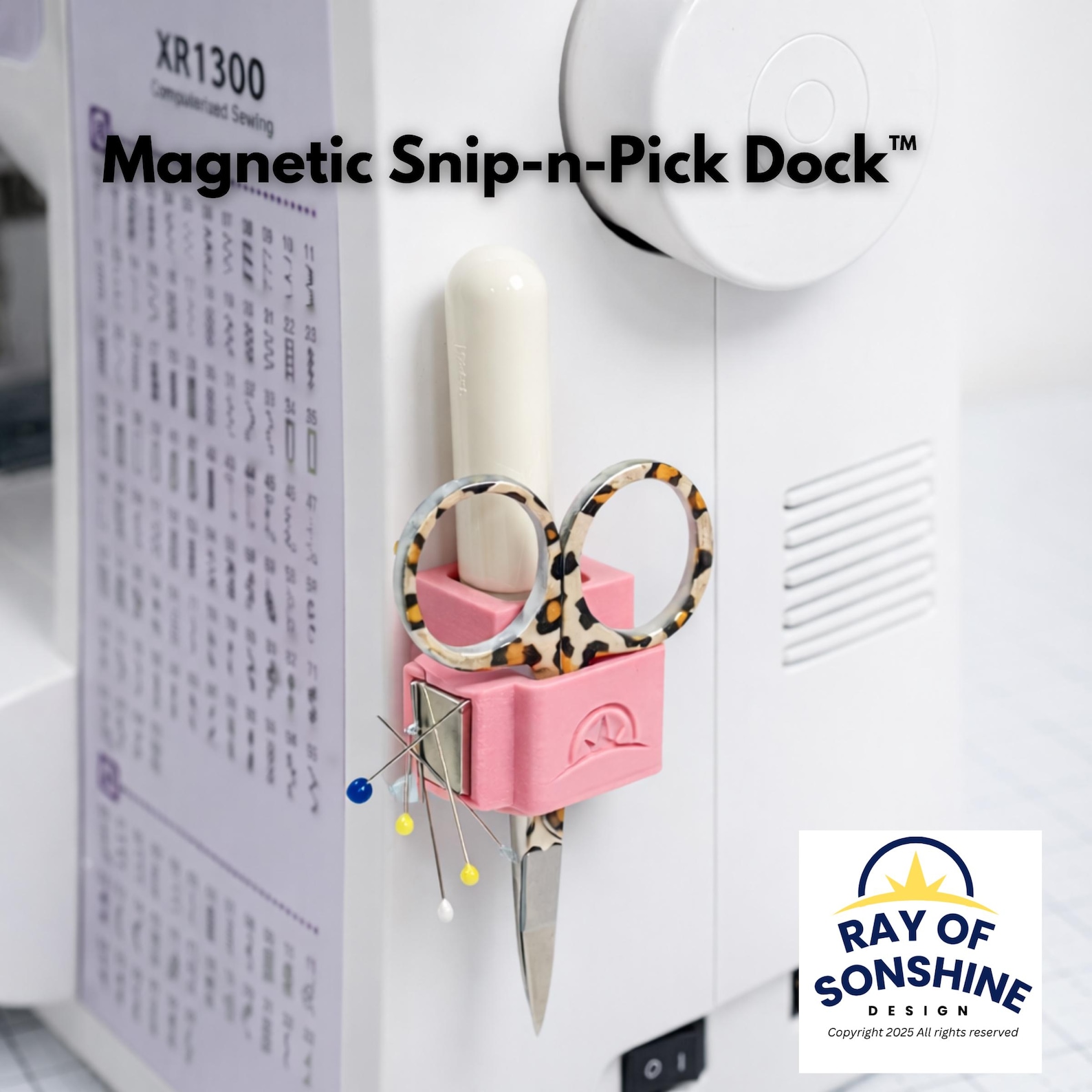 Magnetic Seam Ripper Holder for Sewing Machine | Scissor & Pin ...