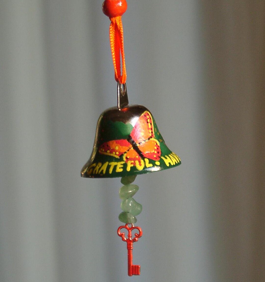 Original Butterfly Coping Bell: Hand Painted, Hand Crafted, One of a ...