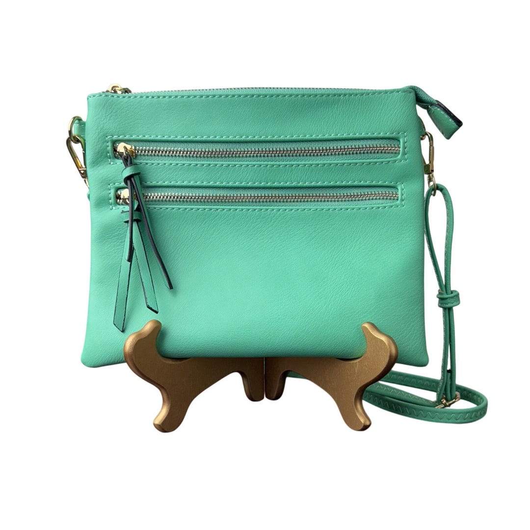 Isabelle Mint Green Crossbody Purse - 9.5W X 8H X 1.5D - Etsy