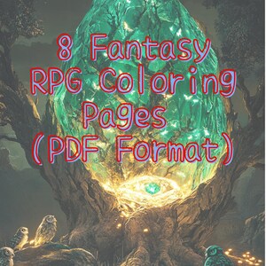 Enchanted Forest Coloring Pages- 8 Printable Fantasy Animal Sheets ...